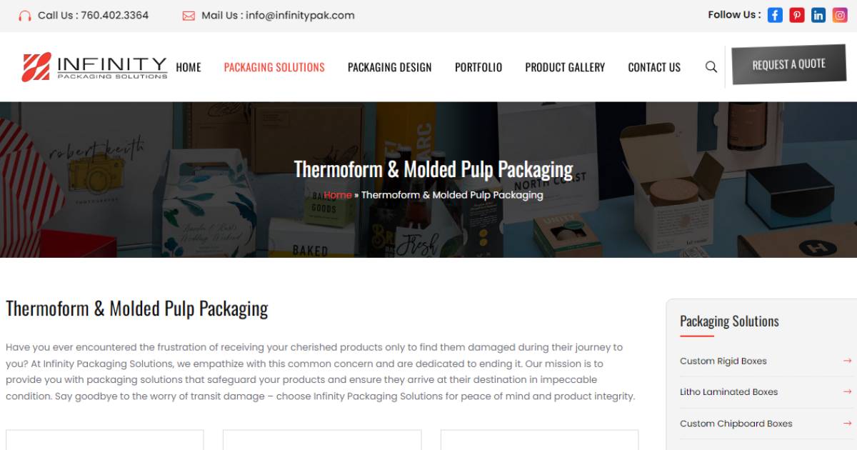 Thermoform Packaging Solution | Custom Molded Pulp Packaging